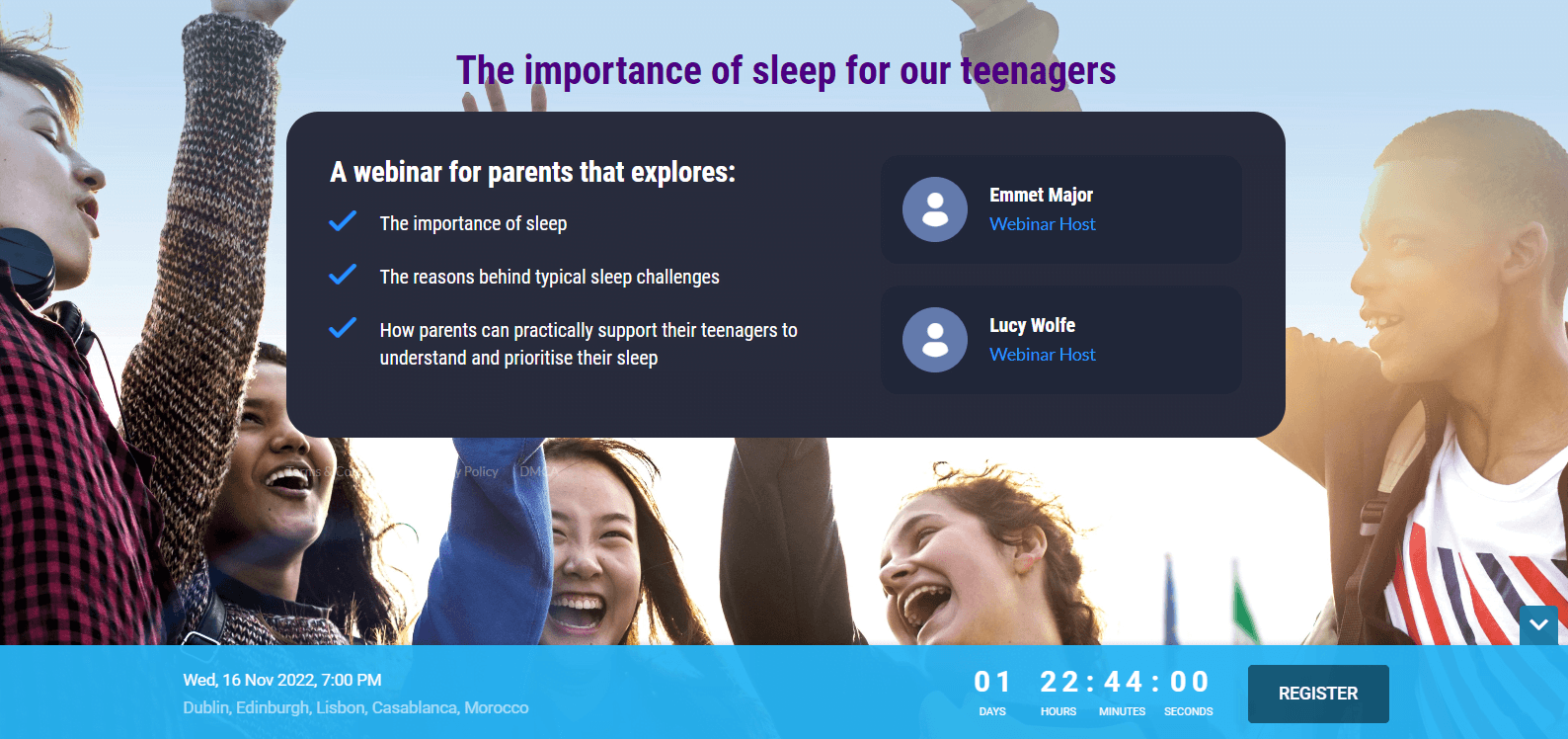 Importance of Sleep for Teenagers Webinar | Planet Youth West